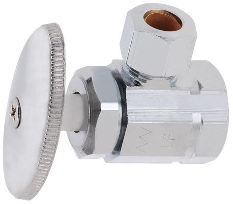 Grainger Approved Multi Turn Supply Stop Angle Body 38 In Inlet Size