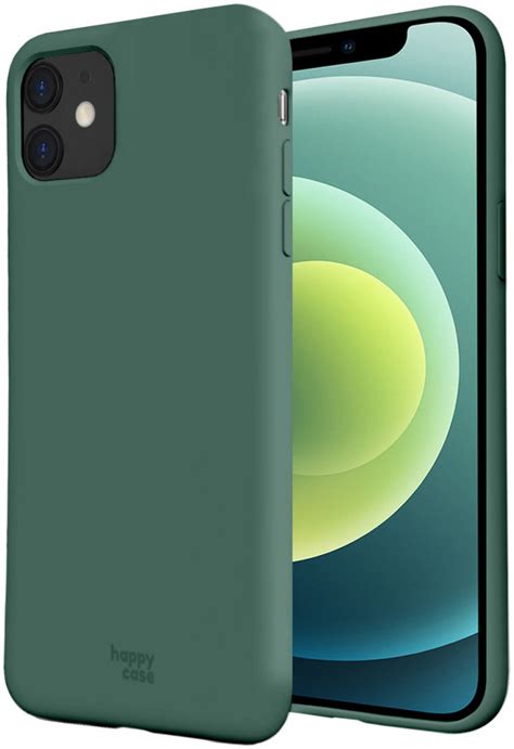 HappyCase Apple IPhone 12 Mini Hoesje Siliconen Back Cover Groen