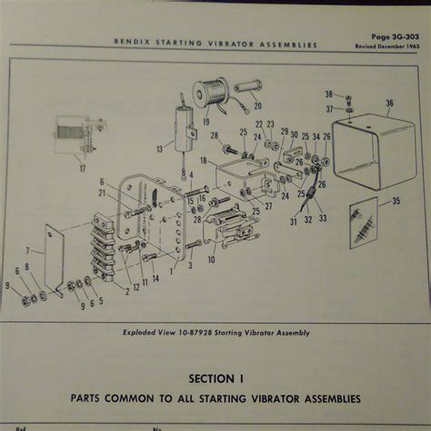 Bendix Scintilla Starting Vibrator Parts Manual Booklet Gs Plane Stuff