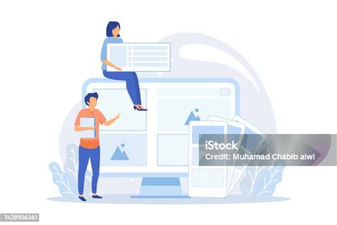타이포그래피 웹 디자인 회사 페이지 헤드 라인 텍스트 크기 본문 사본 온라인 읽기 프론트 엔드 개발 css 화면 해상도 브라우저 평면 디자인 현대 일러스트 레이 션 개념에