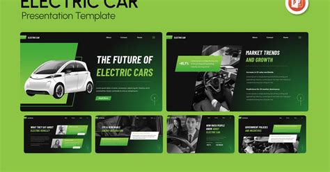 Electric Car Powerpoint Template Incl Car And Electric Envato