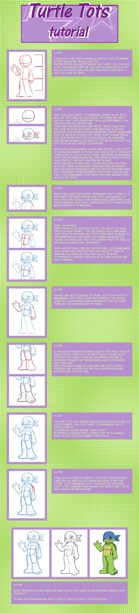 TMNT Turtle Tot Tutorial Tmnt Turtle Tots Tutorial
