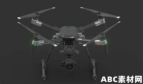 大疆matrice 200无人机3d模型sf dji matrice 200 drone 3d model abc素材资源网