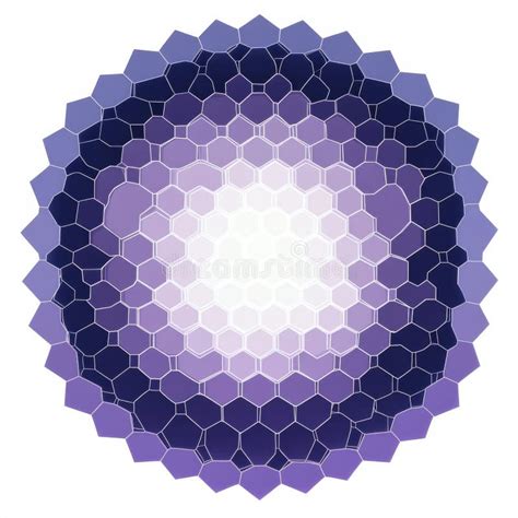 Layered Hexagons Form A Striking Geometric Pattern Gradually