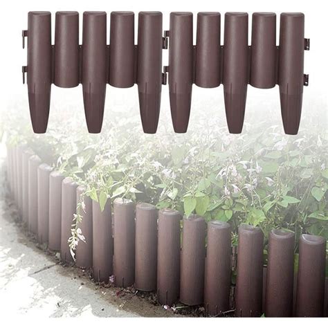 Bordure de jardin LARS Module simple m Résistant aux intempéries Marron