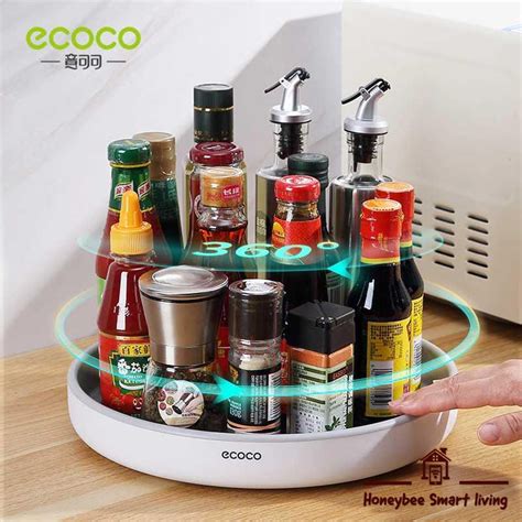Jual Ecoco Rak Botol Tempat Bumbu Dapur Model Putar Shopee Indonesia