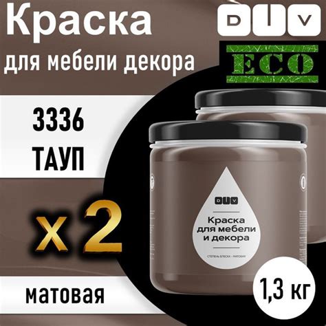 Краска для мебели, дерева и декора акриловая быстросохнущая без запаха ...