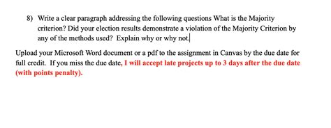 Solved 8 Write A Clear Paragraph Addressing The Following