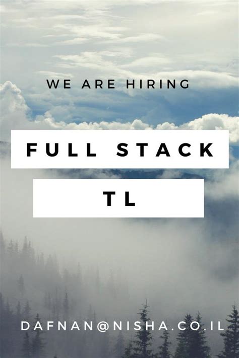 Dafna Noy On Linkedin חברת סטארט אפ קטנה ורווחית Full Stack Tl מגייסים