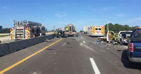 Multiple Crashes Close Nb I 75 In North Port