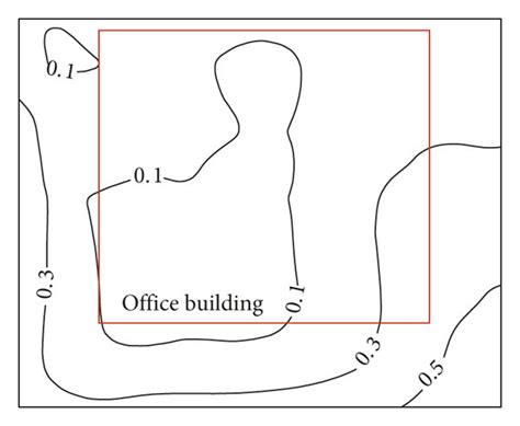 Map Of Residual Surface Subsidence And Slope Contours In The Area Where