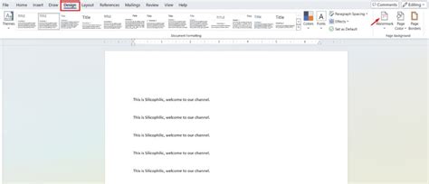How To Add A Watermark In Microsoft Word Document