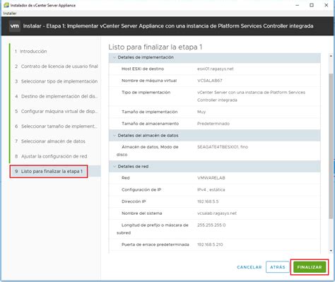 instalación de vcenter server appliance 6 7 ragasys sistemas