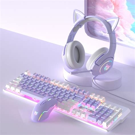 New Fantasy Purple Wired Blue Switch Brown Switch 104 Key Mixed Light
