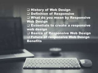 Responsive Web Design Ppt PPT