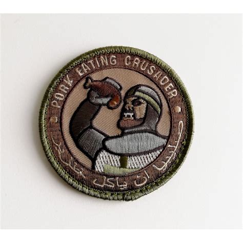 Msm Pork Eating Crusader Velcro Patch Perunika Msm Pork Eating Crusader Velcro Patch Perunika