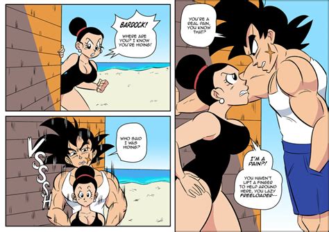 Rule 34 Bardock Beach Breasts Chichi Dragon Ball Dragon Ball Super Dragon Ball Z