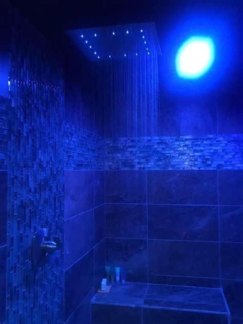 Spa Bathroom Led Lights Shower Aesthetic Dream Shower Small Room