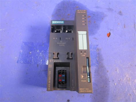 Siemens Simatic Interface Module 6es7151 1ca00 0ab0 Max 12 Power 90 Day