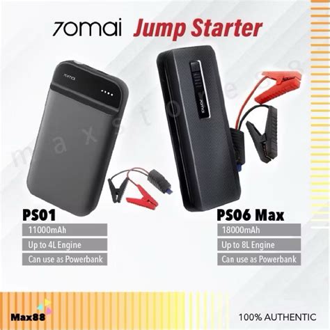 70mai Max Emergency Jump Starter Powerbank PS06 (18000mAh) / PS01/ 02 ...