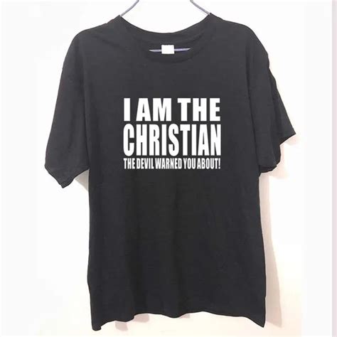 I Am The Christian Jesus Religious Funny T Shirts Men Brand Clothes