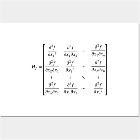 Hessian Matrix Important Tool Of Differential Calculus Physics Posters And Art Prints