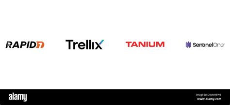 Tanium Rapid7 Sentinelone Trellix Vector Illustration Isolated On