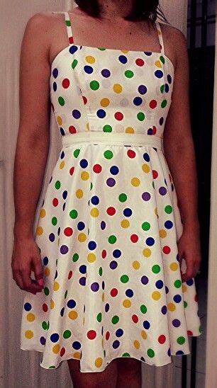 Colourful Polka Dot Summer Dress Yellow Polka Dot Dress Polka Dot