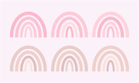 Cute Colourful Rainbow Set 16410047 Vector Art At Vecteezy