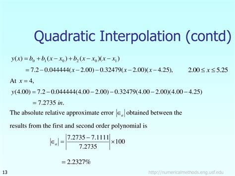 Ppt Newtons Divided Difference Polynomial Method Of Interpolation