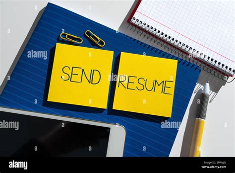 Conceptual Display Send Resume Internet Concept Brief Account Persons