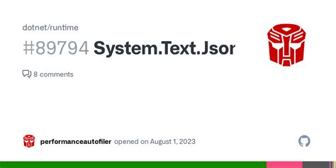 System Text Json Serialization Tests ColdStartSerialization Issue
