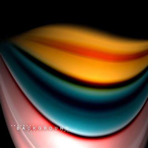 Premium Vector Fluid Mixing Colors Vector Wave Abstract Background