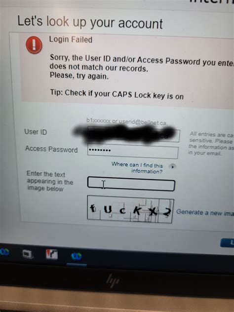 New Account Credentials Failed Twice Captcha Caught The Vibe R