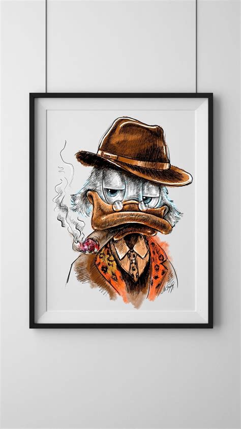Scrooge Mcduck Svg Png Digital Download Illustration Design Art
