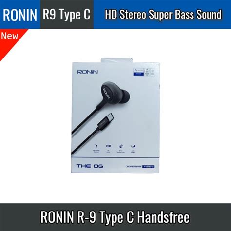 Ronin R9 Type C Handsfree Hd Stereo Super Bass Sound New Ronin R 9