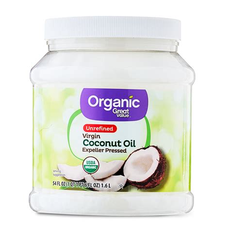 Great Value Organic Unrefined Virgin Coconut Oil 54 Fl Oz
