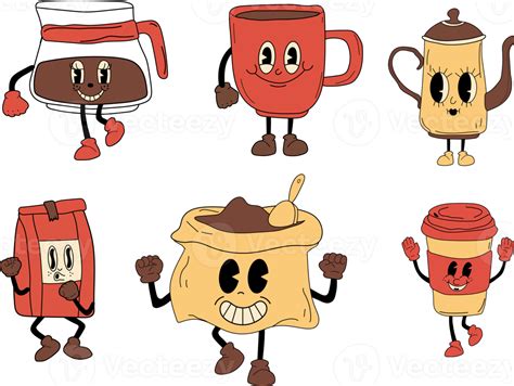 Heart 30s Cartoon Mascot Character 40s 50s 60s Old Animation Style