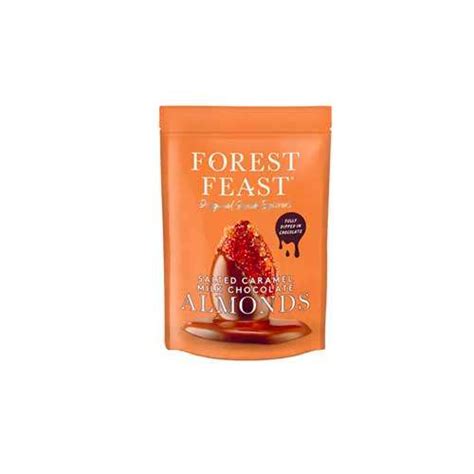 Forest Feast Salted Caramel Milk Chocolate Almonds Bluekiwi Wholesale