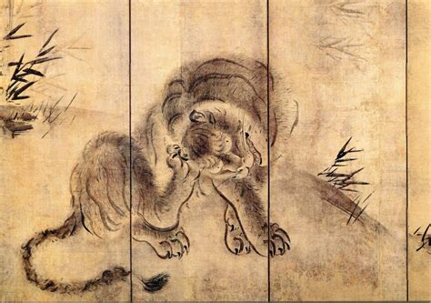 長谷川等伯と狩野派展 出光美術館 虎のアート 等伯 日本画