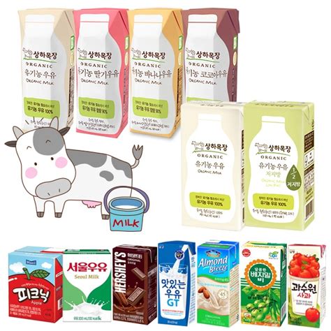 유기농우유모음 상하목장 125ml 190ml 24팩과 멸균우유 15종모음 티몬