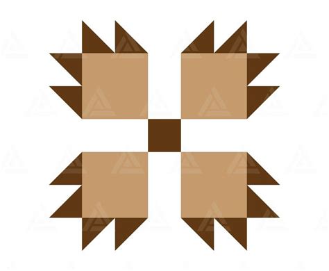 Bear Paw Quilt Block Svg Bear Claw Pattern Quilt Pattern Sewing Motif Cut File Cricut