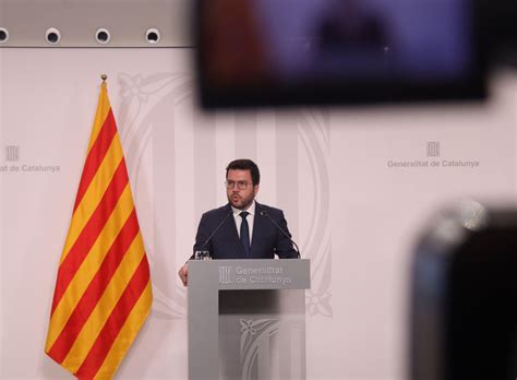 Aragonès “els Esdeveniments Que Puguin Venir Ho Han De Fer Amb Els