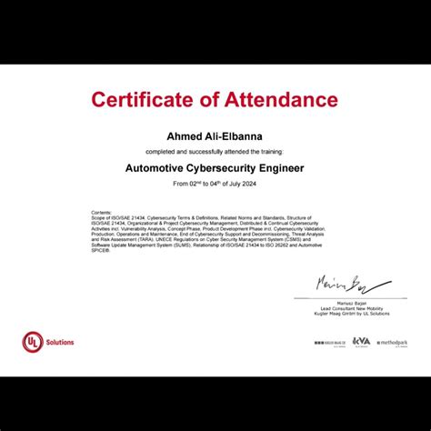 Ahmed Ali Elbanna On Linkedin Automotive Cybersecurity Iso21434