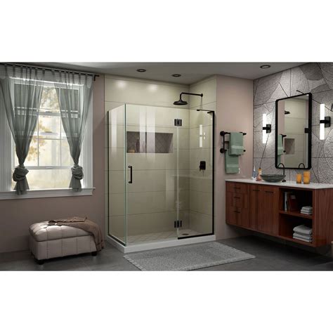 Dreamline Unidoor X 48 3 8 In W X 30 In D X 72 In H Frameless Hinged