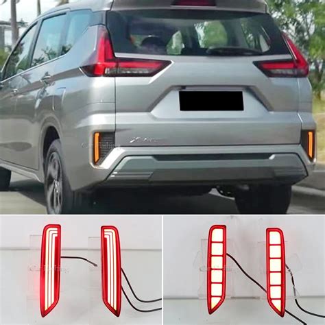 Led Rear Bumper Reflector Tail Brake Light For Mitsubishi Xpander 2022