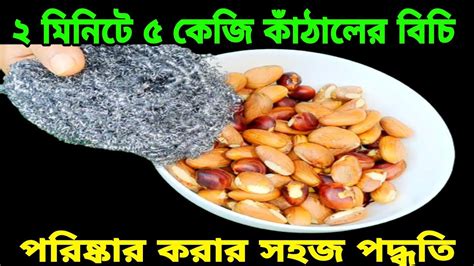 ২ মিনিটে ৫ কেজি কাঁঠালের বিচি পরিষ্কার করার সহজ পদ্ধতি Youtube