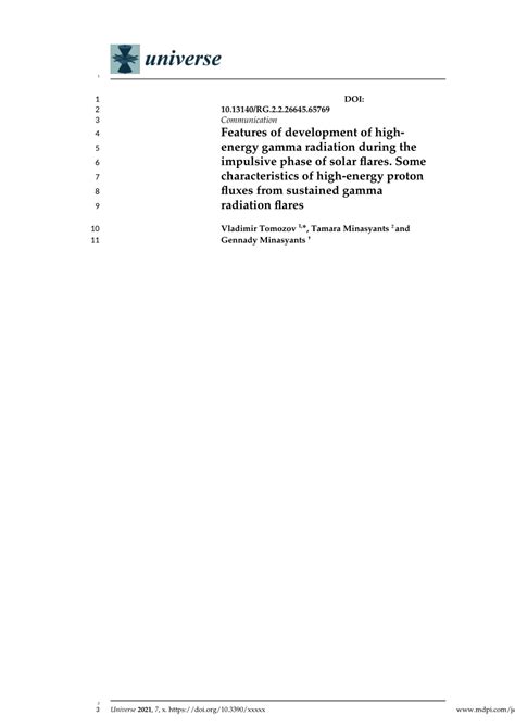 Pdf Features Of Development Of High Energy Gamma Radiation During