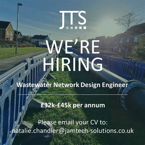 Recruitment Hiringalert Designengineers Wastewatermanagement