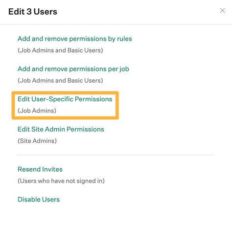 manage user specific permissions in bulk greenhouse support
